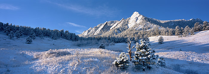 Flatirons Winter Panorama | Boulder, CO | Thomas Mangan Photography ...