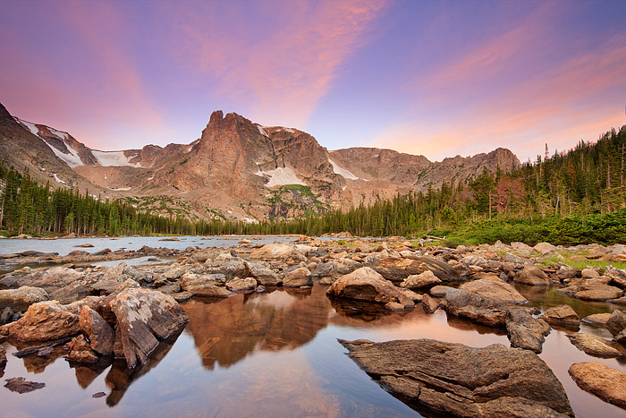 Streaking Skies Over Two Rivers | Rocky Mountain National Park ...